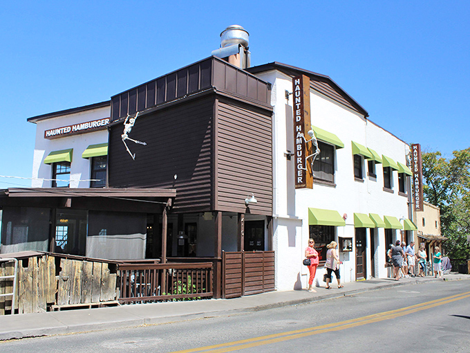 The Haunted Hamburger serves up meals with a side of spectral ambiance &ndash; because everything tastes better with a ghost story.