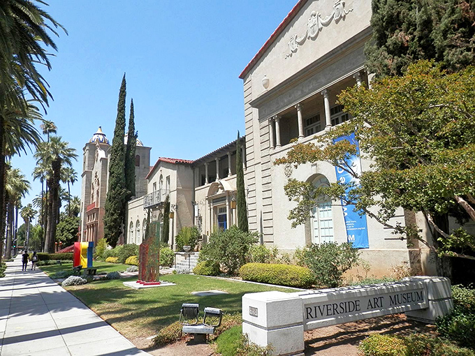 The Riverside Art Museum's Spanish Colonial architecture is as much a masterpiece as anything hanging on its walls inside.
