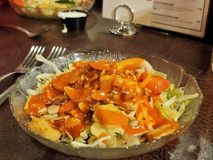 Even the salad gets the royal treatment &ndash; a colorful confetti of fresh ingredients dressed with the kind of care usually reserved for main courses.