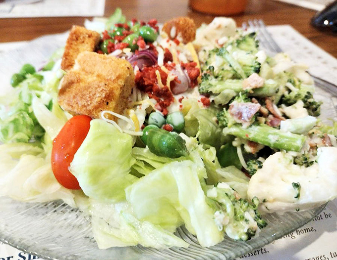 A salad that actually deserves to be ordered instead of just being the thing you get to pretend you're being healthy.