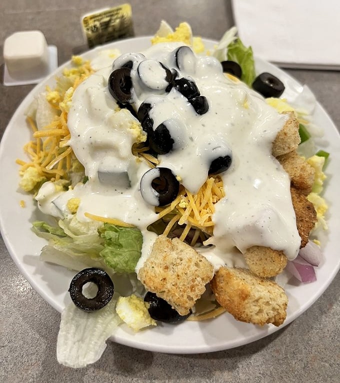 A salad that doesn't feel like punishment. When even the healthy options taste this good, you know you've found buffet nirvana.