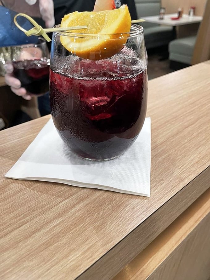 That sangria isn't just a drink &ndash; it's Florida vacation vibes in a glass, even if you're just playing hooky from work on a Tuesday.