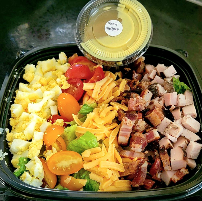 This isn't just a salad&mdash;it's a protein party with vegetables invited. Smoked turkey, bacon, and eggs make healthy eating feel like cheating.