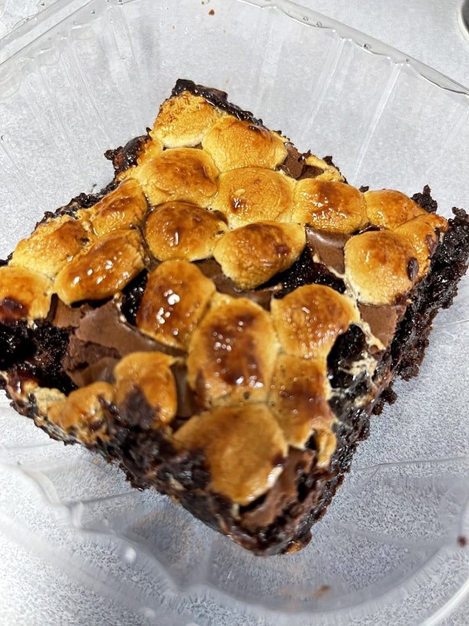 This s'more brownie doesn't just satisfy a sweet tooth; it reconciles your childhood campfire memories with your adult chocolate cravings in one perfect square.