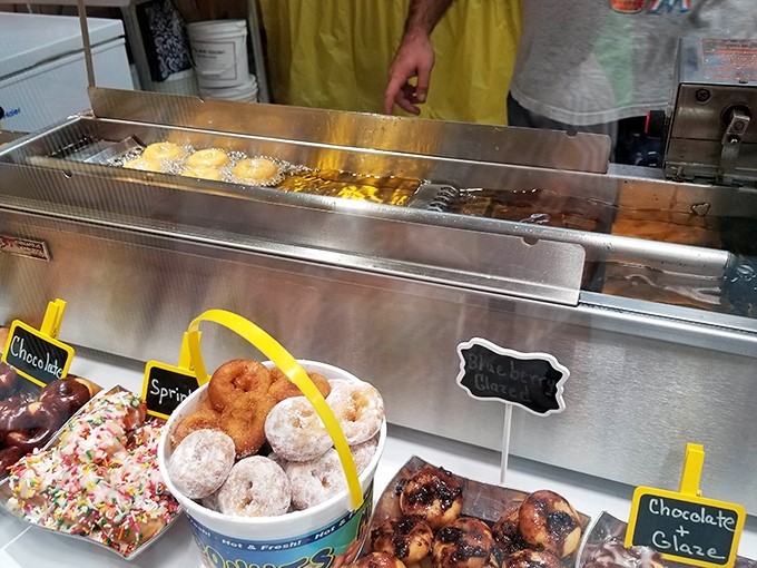 Snack heaven where calories don't count because technically you're "walking it off" as you shop. That's science, folks.