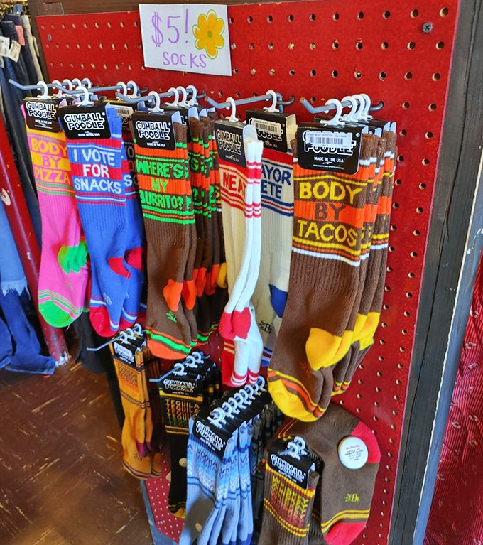 Socks that tell better jokes than most stand-up comedians. "Body by tacos" isn't just footwear&mdash;it's a lifestyle manifesto.