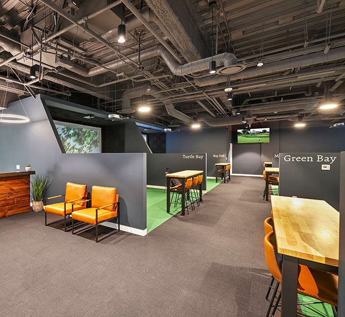 When your golf club looks like a sports bar had a baby with a man cave, you know you're in the right place.