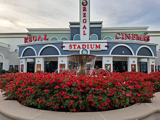 The Regal Cinema offers the perfect intermission to your shopping marathon &ndash; rest those feet while Hollywood provides the entertainment.