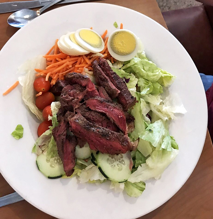 Who says salads can't be exciting? This steak salad brings enough protein power to fuel your afternoon without a carb crash.