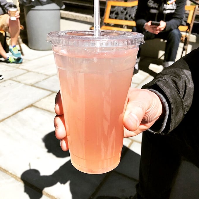 Nothing cuts through pretzel salt like fresh strawberry lemonade. The perfect palate cleanser between&mdash;who are we kidding&mdash;more pretzels.