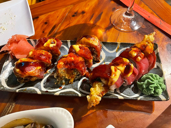 Sushi in the Keys? When it looks this good, geography becomes irrelevant and skepticism turns to pure delight.