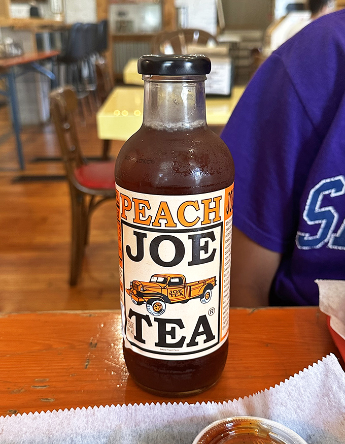 Peach tea in a bottle&mdash;because sometimes the perfect sidekick to smoky meat is something sweet that reminds you of summer porches and lazy afternoons.
