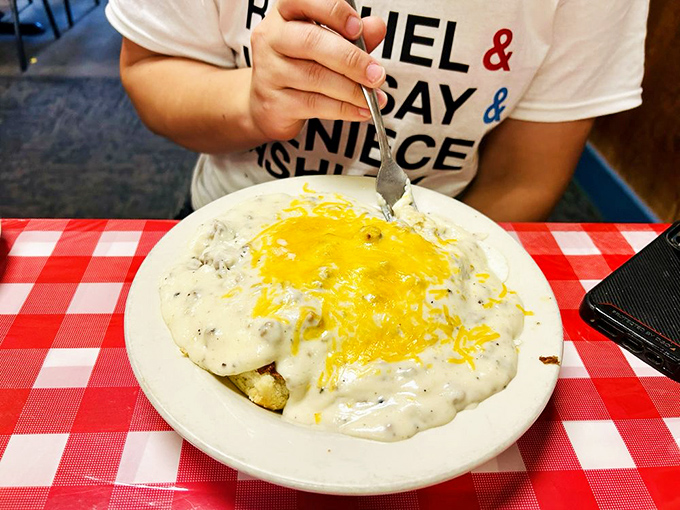 The Farmers Roundup doesn't just feed you&mdash;it fortifies you for whatever the day might bring. That cheese pull is what breakfast dreams are made of.