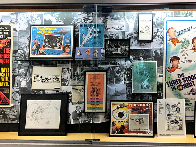 From Earth to outer space, this collection of movie posters shows how the Stooges conquered every frontier – usually by delightful accident.