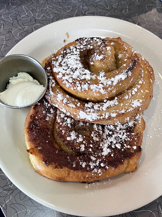 This cinnamon roll French toast didn't just break the breakfast rules&mdash;it rewrote them, then dusted the evidence with powdered sugar.