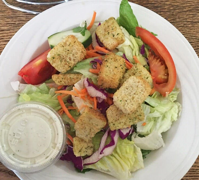 Even the salad gets the royal treatment&mdash;fresh, colorful, and proving that healthy eating doesn't have to be punishment.