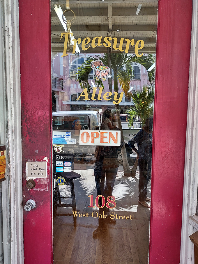Treasure Alley's inviting doorway promises the thrill of the hunt&mdash;each visit a different adventure depending on what treasures arrived since last time.