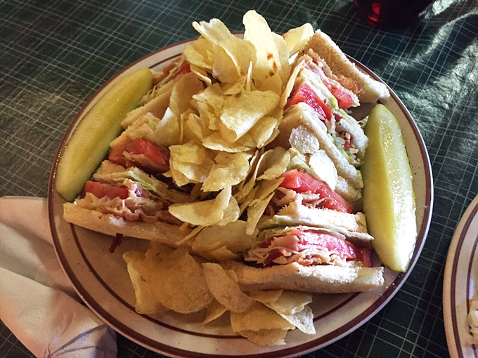 When a sandwich deserves its own zip code&mdash;layers of turkey and bacon creating the skyscraper of club sandwiches.