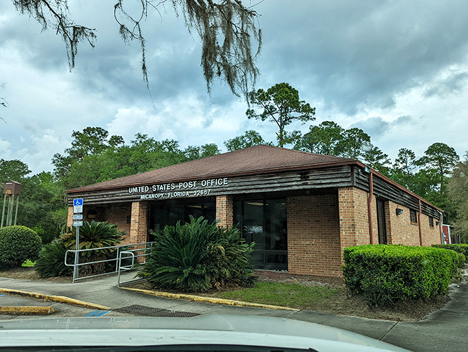 Even the post office in Micanopy has personality&mdash;a humble building where locals still gather to exchange news along with their mail.