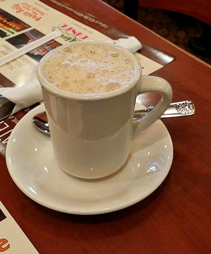 This isn't just coffee &ndash; it's a frothy hug in a mug, the kind that makes morning people out of night owls.