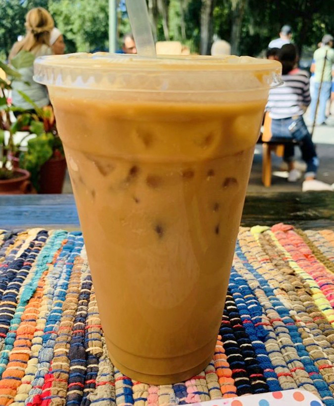 Cold brew coffee in its natural habitat &ndash; ready to cut through the sweetness of whatever pastry you've inevitably surrendered to.