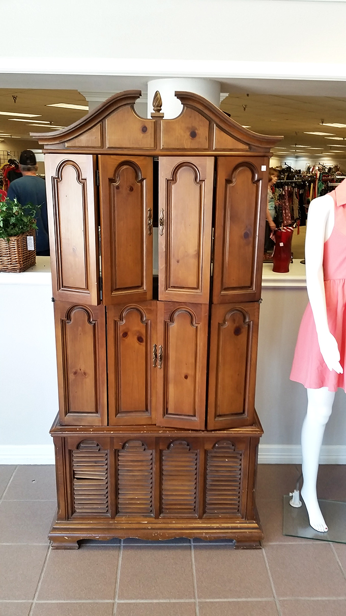 Not just a cabinet, but a statement piece that whispers tales of dinner parties past while offering storage for dinner parties future.