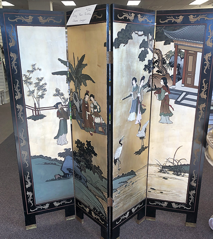 This exquisite Chinese room divider isn't just furniture – it's functional art with stories to tell from another time and place.