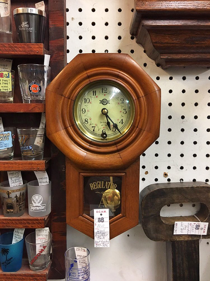 This wooden Regulator clock doesn't just tell time&mdash;it tells stories of family dinners and radio shows from generations past.