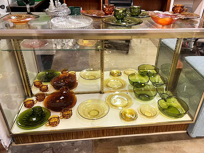 Depression glass that survived the Great Depression now waits for a second life on your holiday table&mdash;each piece with decades of stories.