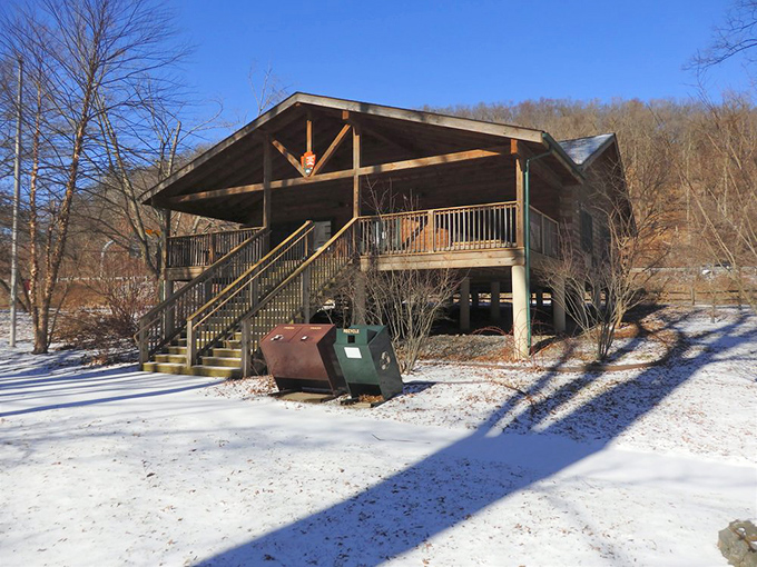 A winter wonderland visitor center that looks like it belongs on a holiday card &ndash; just add hot chocolate and a roaring fireplace.