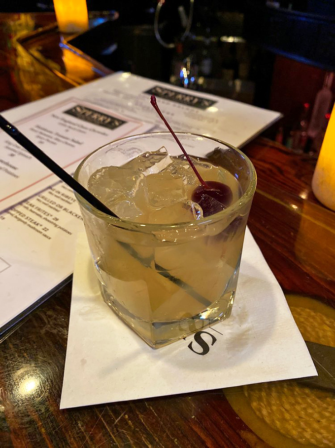 A properly made whiskey sour at Sperry's&mdash;where bartenders understand that cocktails, like relationships, require perfect balance and a little zest.
