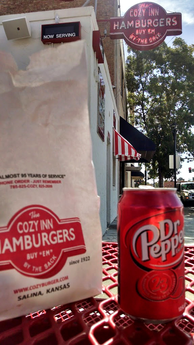 The classic paper sack and Dr Pepper combo&mdash;a pairing as timeless as Bogart and Bacall, but significantly more delicious.