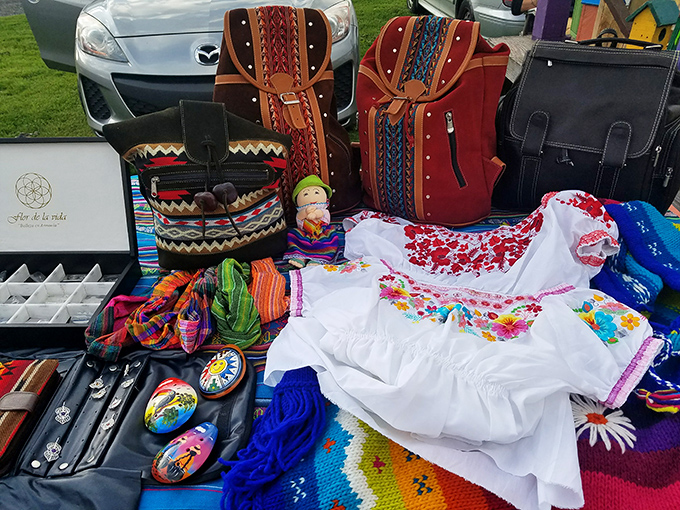 A textile traveler's dream&mdash;handcrafted bags and embroidered treasures that bring global artistry to Pennsylvania without the passport stamps or jet lag. 