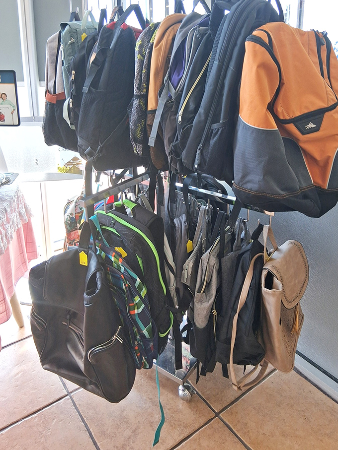 Backpack bonanza! Whether heading to school or hitting the trail, someone else's forgotten luggage becomes your next adventure companion.