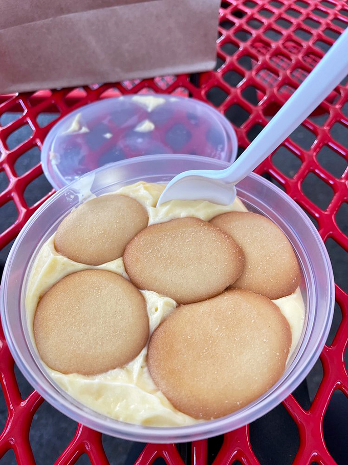 Banana pudding with vanilla wafers&mdash;the dessert equivalent of a warm Southern hug. Comfort in a cup that makes you forget counting calories.