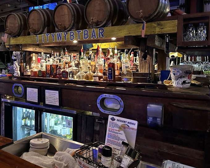 "ITYWBTBAR" isn't a secret code&mdash;it's Key West speak for "I told you we'd be at bar," where rum bottles stand at attention like delicious soldiers.