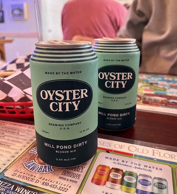 Local beer and fresh seafood&mdash;a pairing as perfect as retirement and Florida. Oyster City's Mill Pond Dirty Blonde Ale completes the coastal experience.