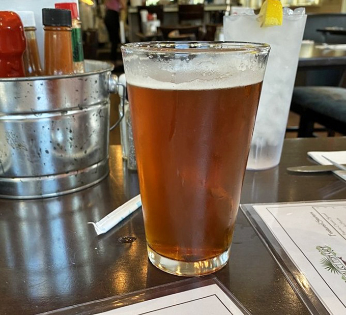 A cold craft beer &ndash; because what pairs better with Florida seafood than something brewed just miles away?