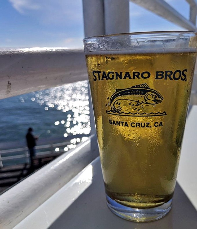 That golden beer with an ocean view &ndash; proof that sometimes life really is a commercial.