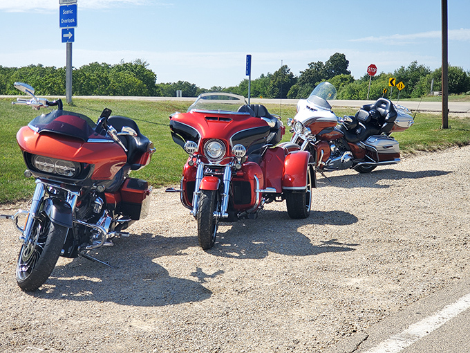 Motorcycle enthusiasts know the secret—these winding roads transform ordinary rides into extraordinary adventures through Illinois' hidden highlands.