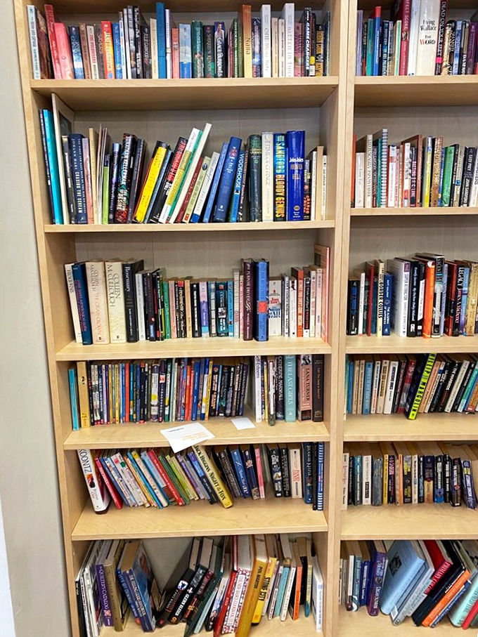 The book section rivals small libraries, offering everything from beach reads to forgotten classics. Literary treasures at prices that make bibliophiles rejoice.