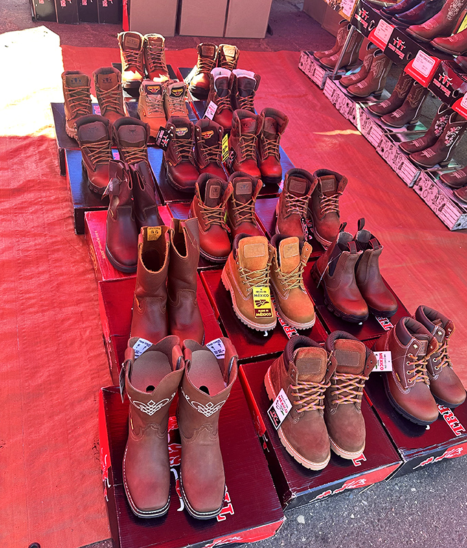 Work boots galore! From construction sites to country line dancing, these leather beauties are waiting for their Cinderella moment.