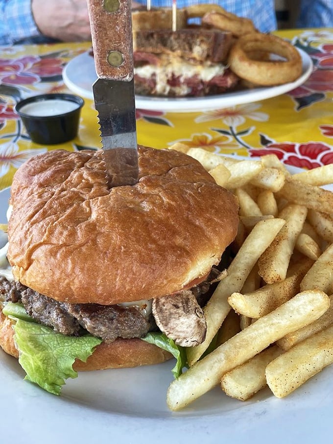 A burger that requires both hands and a strategy &ndash; the kind that makes you wonder why we ever invented fancy food in the first place.