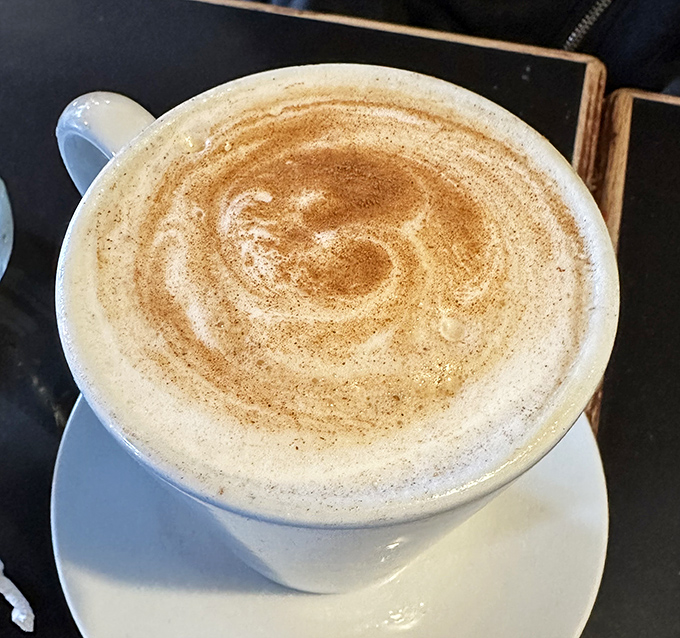 This isn't just coffee &ndash; it's a morning meditation swirled with cinnamon. The kind of cappuccino that makes you forgive yourself for hitting snooze three times.