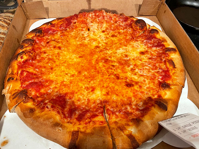 A classic cheese pie that doesn't need to show off &ndash; the pizza equivalent of that friend who's effortlessly cool without trying.