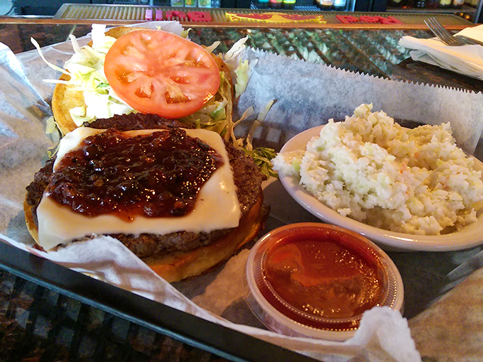 This isn't just another burger; it's comfort food executed with precision, featuring quality beef and thoughtful accompaniments that satisfy.