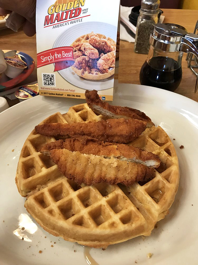 Chicken and waffles: the culinary equivalent of that unexpected friendship that shouldn't work but becomes the stuff of legends.