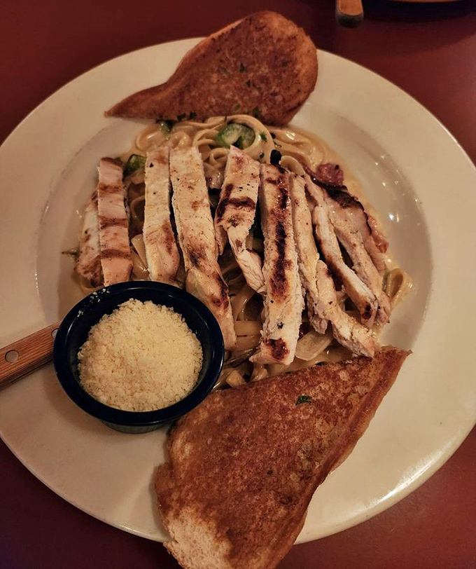 Pasta that proves Swingers isn't just a breakfast joint &ndash; this chicken fettuccine would make your Italian grandmother nod in respectful approval.