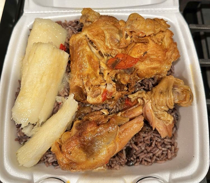 When rice meets perfectly seasoned chicken and plantains, it's not just a meal&mdash;it's a Caribbean vacation that fits perfectly on a plate.