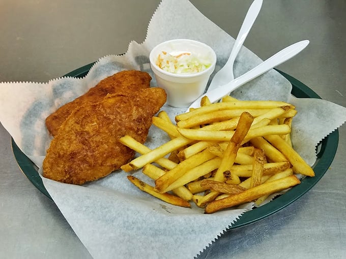 Even the chicken strips get the royal treatment here. Golden, crispy, and served with fries that remember what potatoes are supposed to taste like.